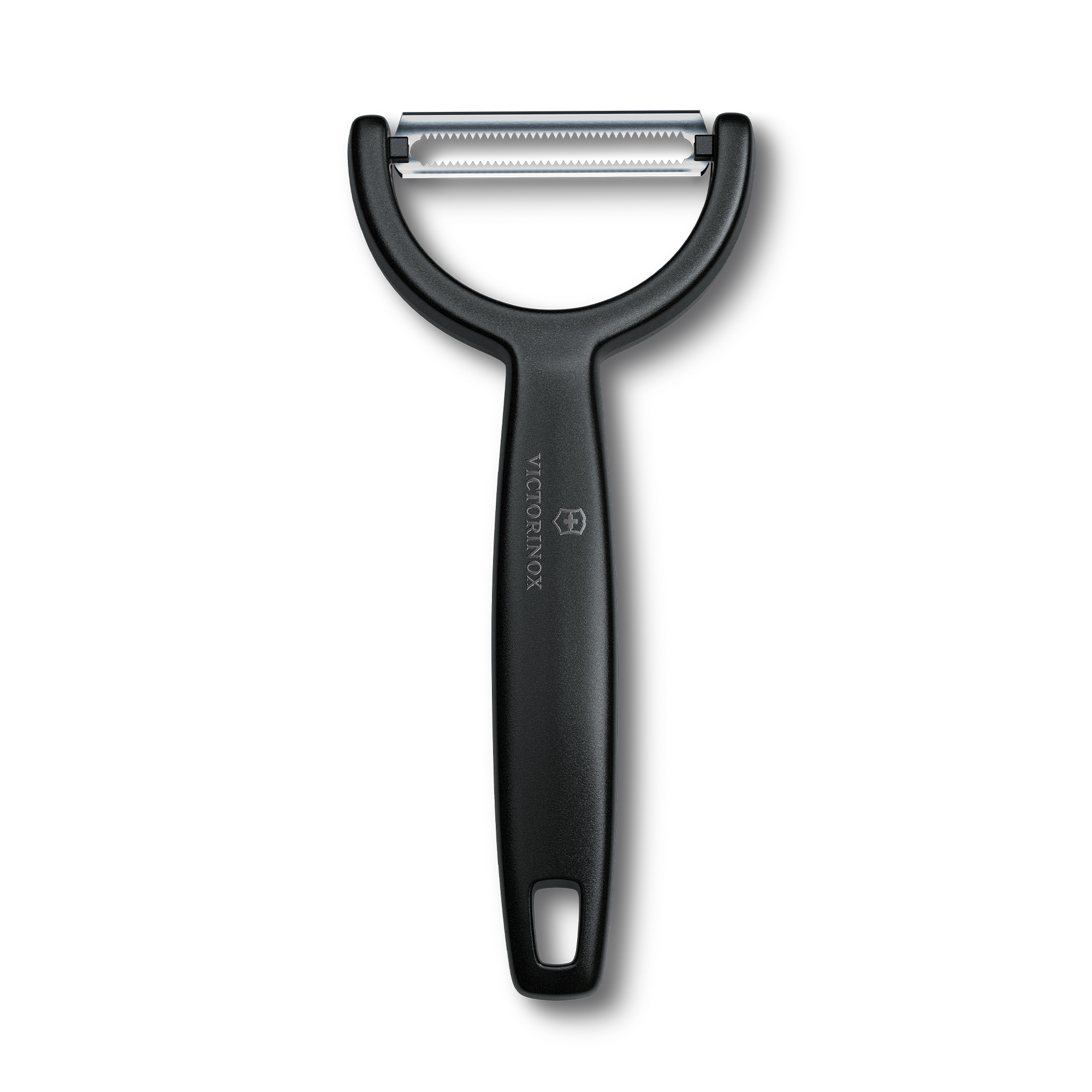 Victorinox - Peeler YPSO serrated, double-edged, black