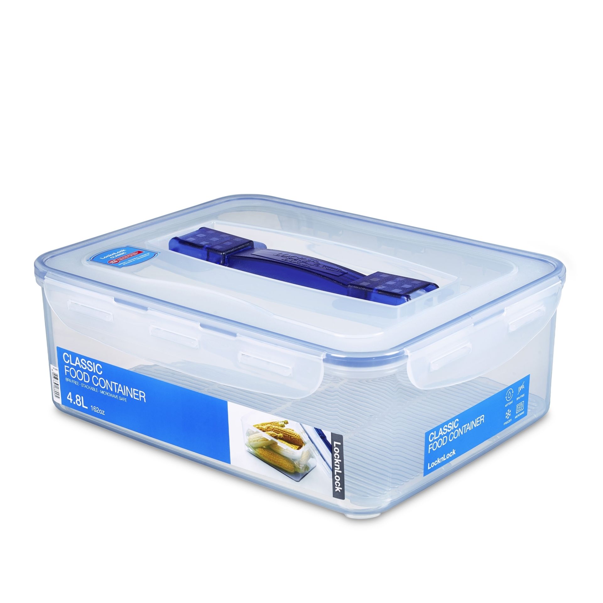 LocknLock - Storage box with handle, rectangular, 4.8 liters